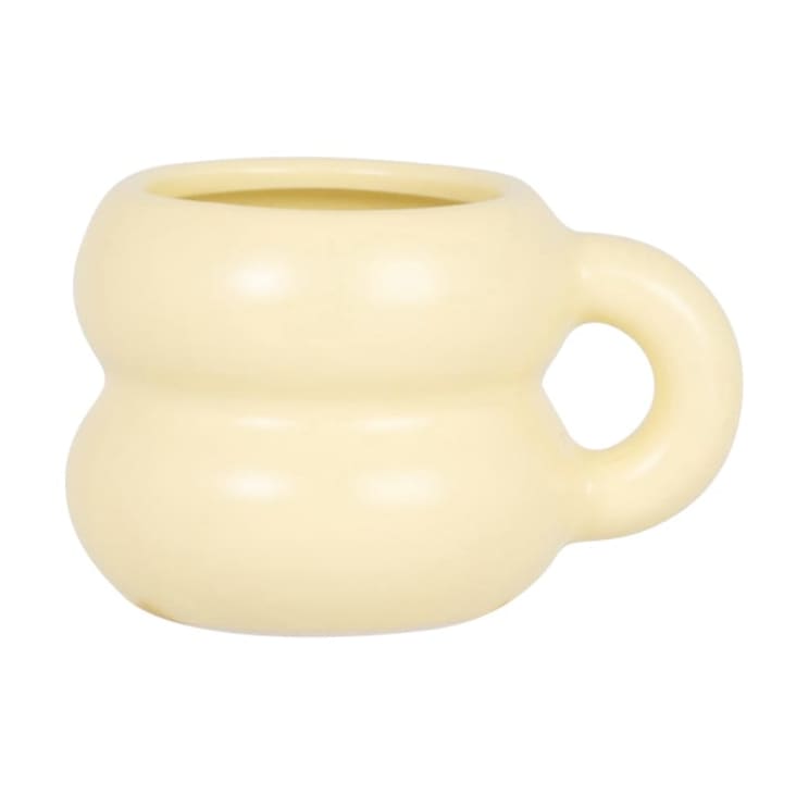 Becher aus gelbgrauem Steingut, H7cm BIBO | Maisons du Monde