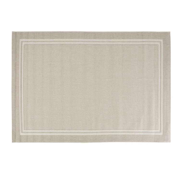 Beige geweven tapijt van polypropyleen 140 x 200 cm VALLAT | Maisons du ...