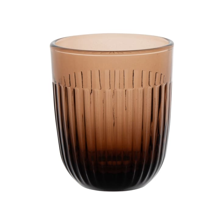 Bicchiere in vetro marrone Maisons du Monde x La Rochère | Maisons du Monde