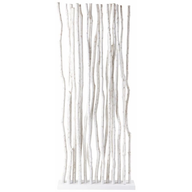 Biombo de madeira de teca branco largura 87 cm JUNGLE Jungle | Maisons ...