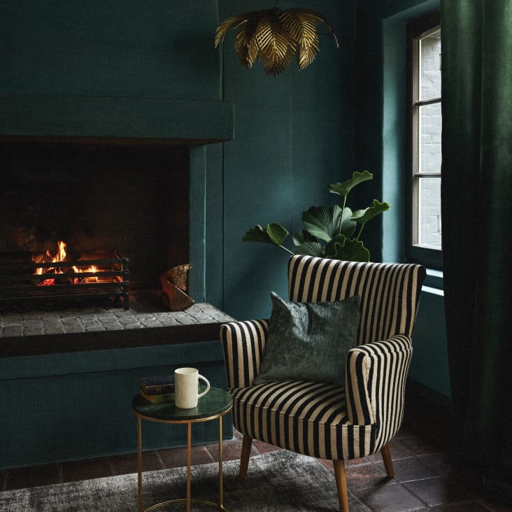 Butaca de algodón con rayas blancas y negras Berbère | Maisons du Monde