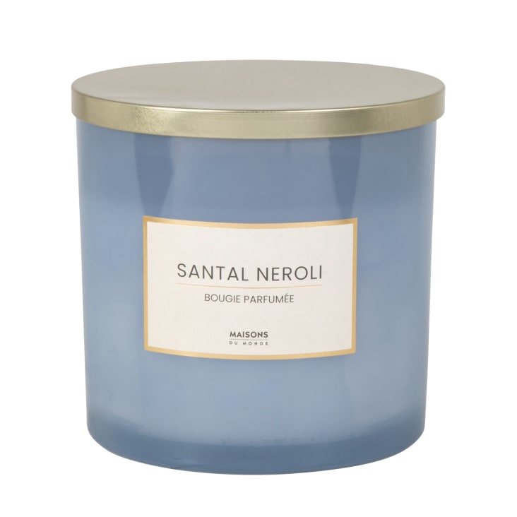 Candela profumata in vetro blu 15x15 cm Colorama | Maisons du Monde
