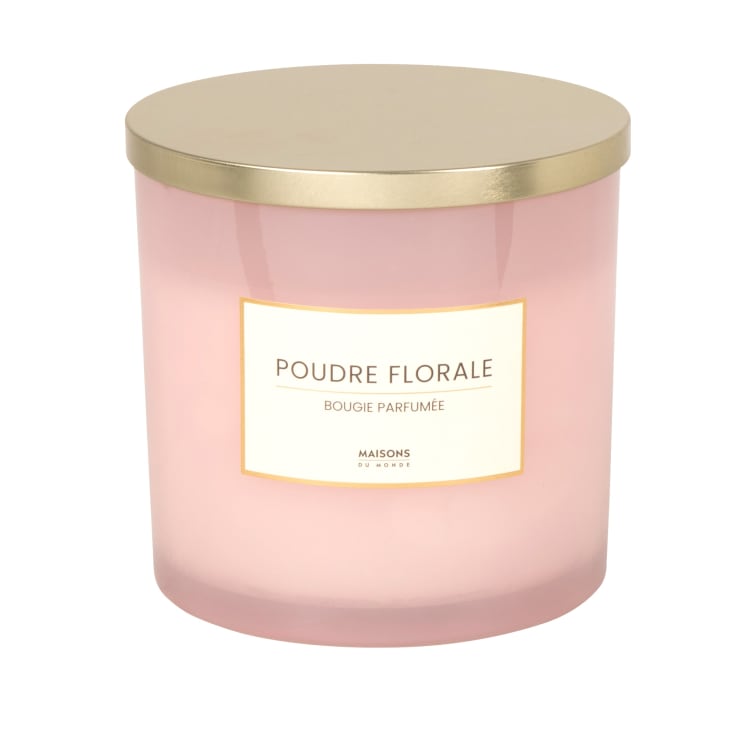 Candela profumata in vetro rosa 15x15 cm Colorama | Maisons du Monde