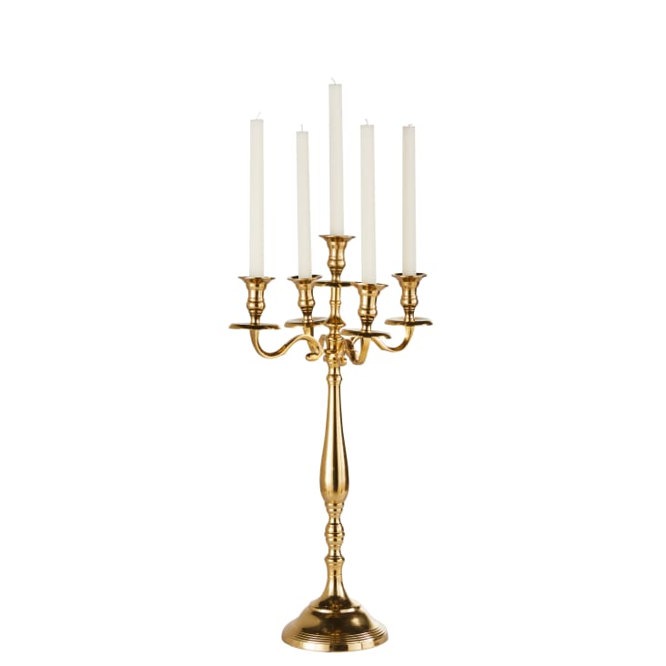 Candelabro 5 bracci in metallo dorato Julio | Maisons du Monde