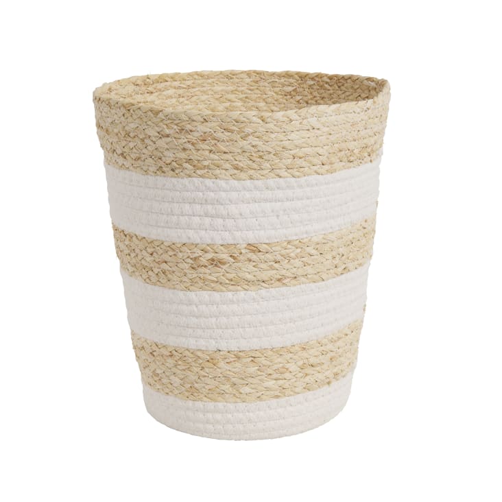 Cesta de fibra de maíz y algodón 26x29 cm | Maisons du Monde