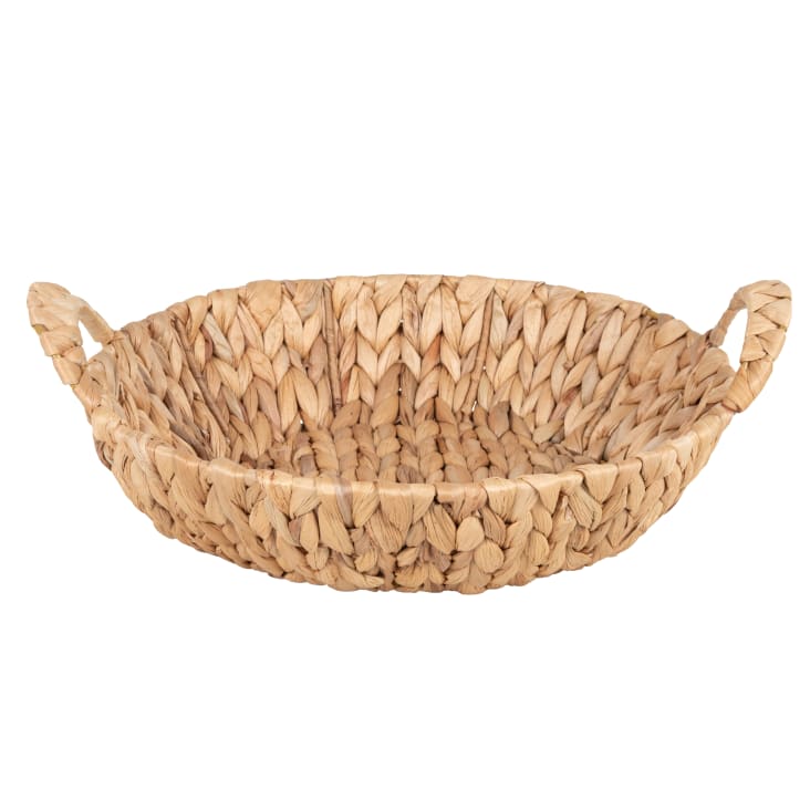 Cesto em vime trançado de jacinto de água Miya | Maisons du Monde