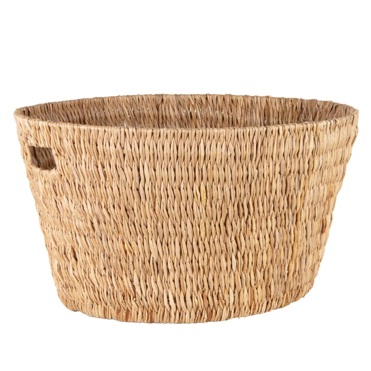 Cesto para la ropa de junco marino Alt 30 cm Zebra | Maisons du Monde