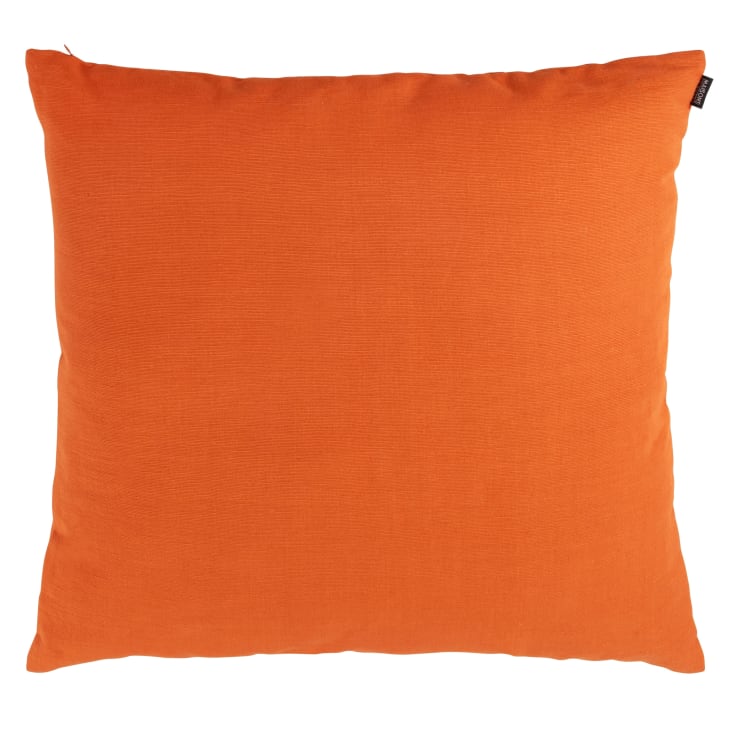 Coussin en coton texturé orange 60x60 Olario | Maisons du Monde