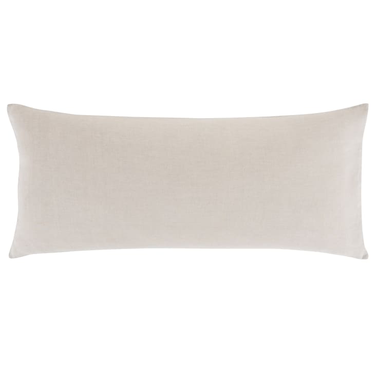 Coussin en lin beige 40x90 Luna | Maisons du Monde
