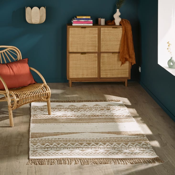 Coussin en lin lavé terracotta 40x60 | Maisons du Monde