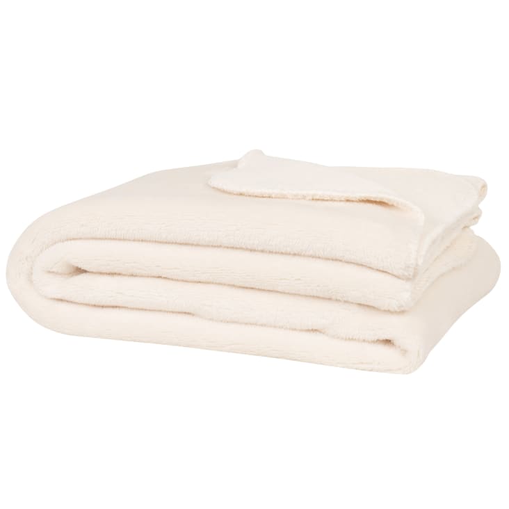 Decke in Fleece-Optik, beige 170x130 Northolt | Maisons du Monde