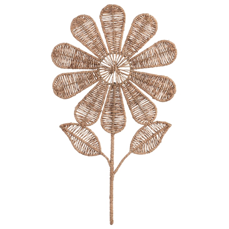 Déco murale fleur en jute tressée 32x55 Galati | Maisons du Monde