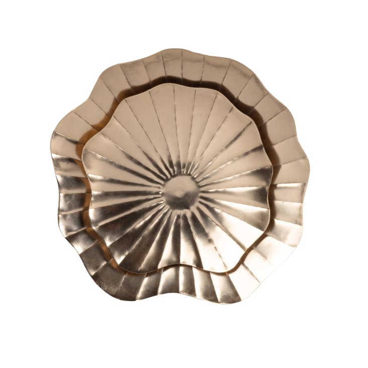 Déco murale fleur en métal doré 39x39 Callango | Maisons du Monde