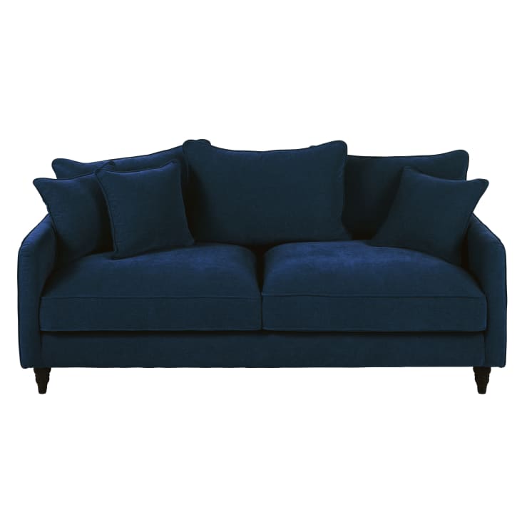 Divano 3 posti blu notte Auguste | Maisons du Monde