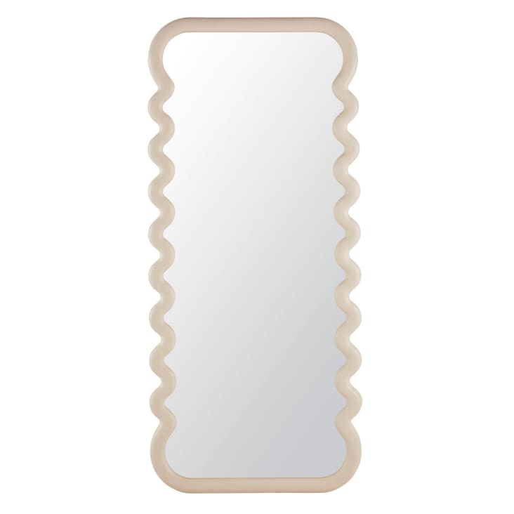 Espejo rectangular de madera con bordes ondulados 70x160 Canopus ...