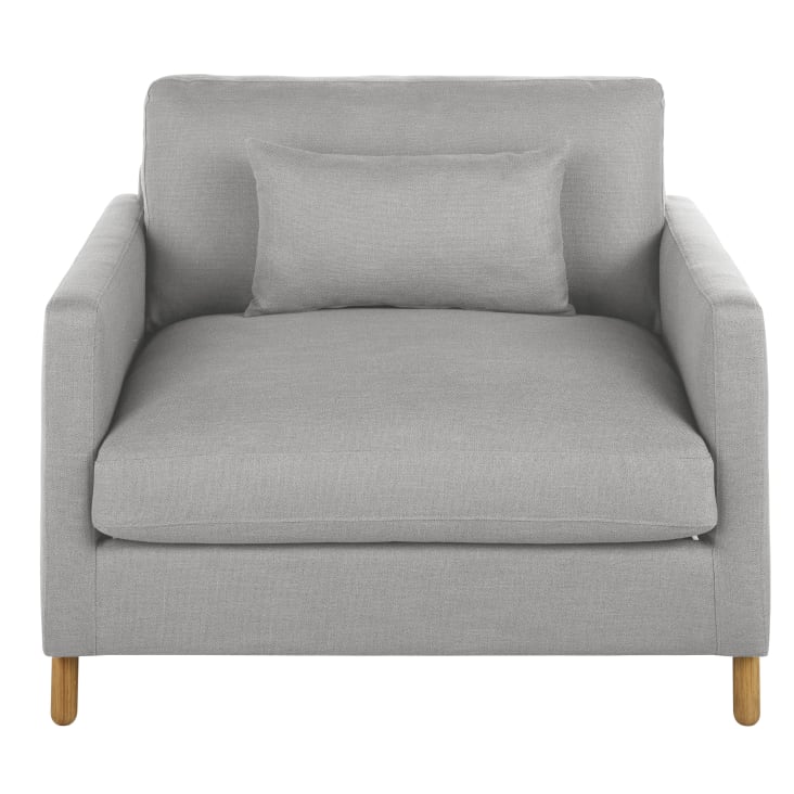 Fauteuil convertible professionnel gris clair, matelas 12 cm Julian ...