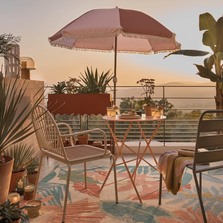 Fioriera in metallo color mattone MELIO | Maisons du Monde