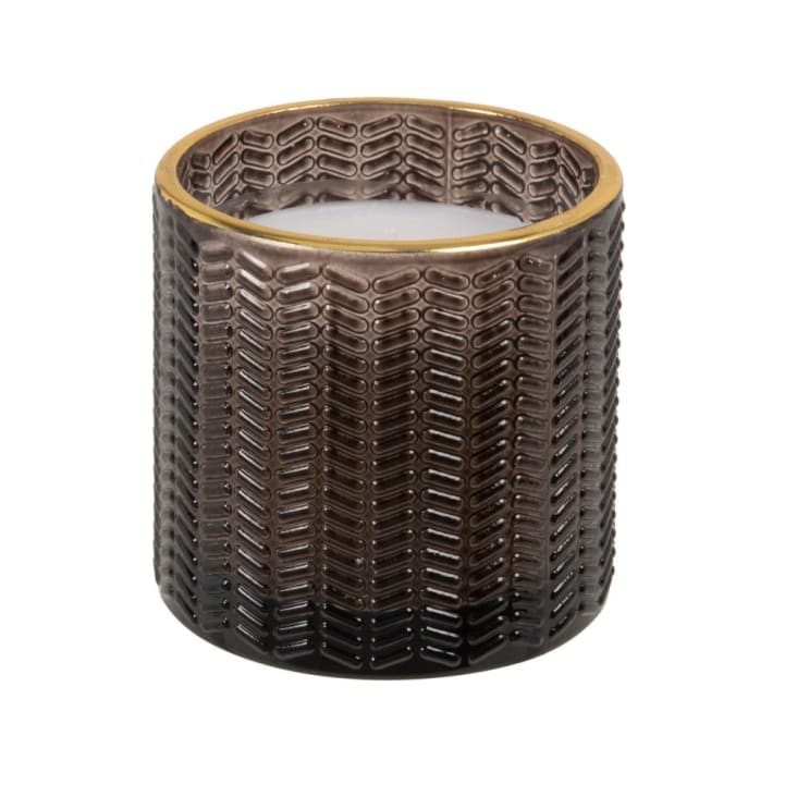 Geurkaars in donkergrijs glas 7x7 COLORAMA | Maisons du Monde