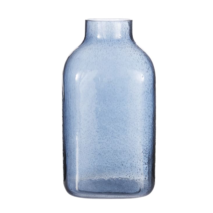 Grote vaas van helderblauw glas H40 Langor | Maisons du Monde