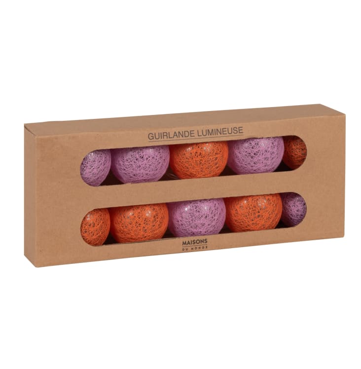 Guirnalda de luces rosa y naranja con 10 LEDs, largo 165 cm Anafi ...