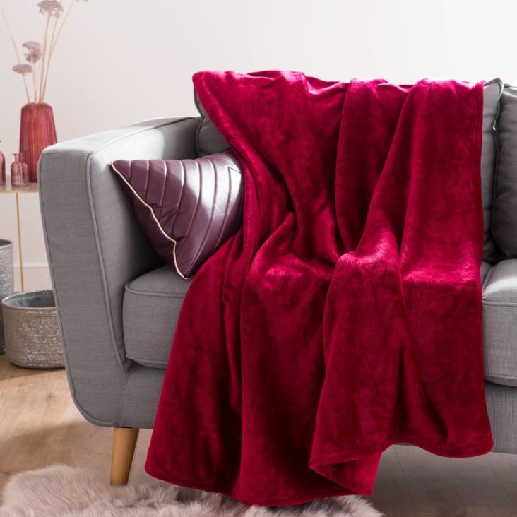 Helles, weiches plaid in Rot 130x180 | Maisons du Monde