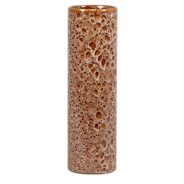 Jarrón de barro beige y rojo Alt. 31 cm Keith | Maisons du Monde