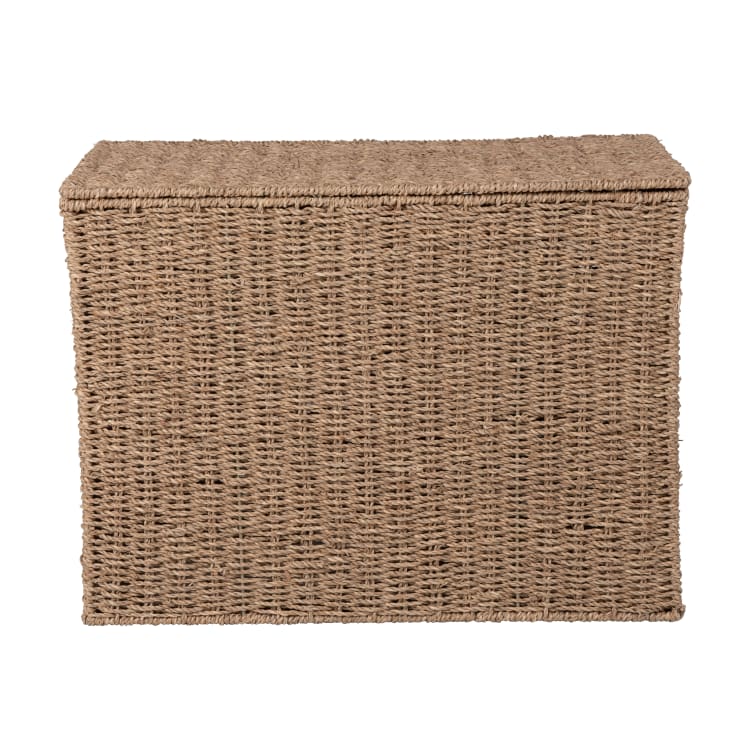 Kist van gevlochten zeegras en gerecycleerd metaal USSEL | Maisons du Monde