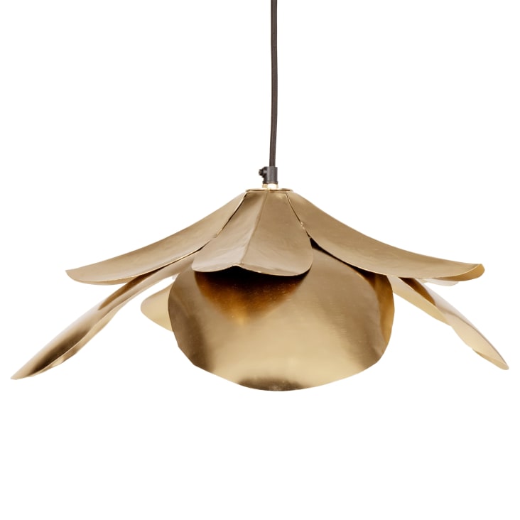 Lampada a sospensione a forma di fiore in metallo dorato Necton | Maisons du Monde