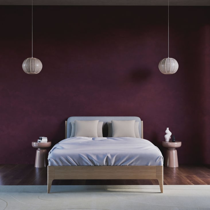 Lit double beige 140x190 Jordan | Maisons du Monde