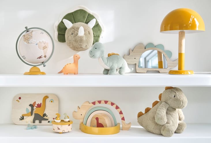 Luce notturna a forma di dinosauro color terracotta YUMA | Maisons du Monde