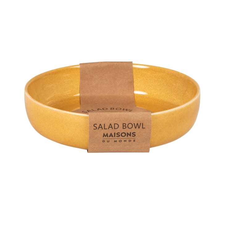 Okerkleurige keramische saladebord Nao | Maisons du Monde