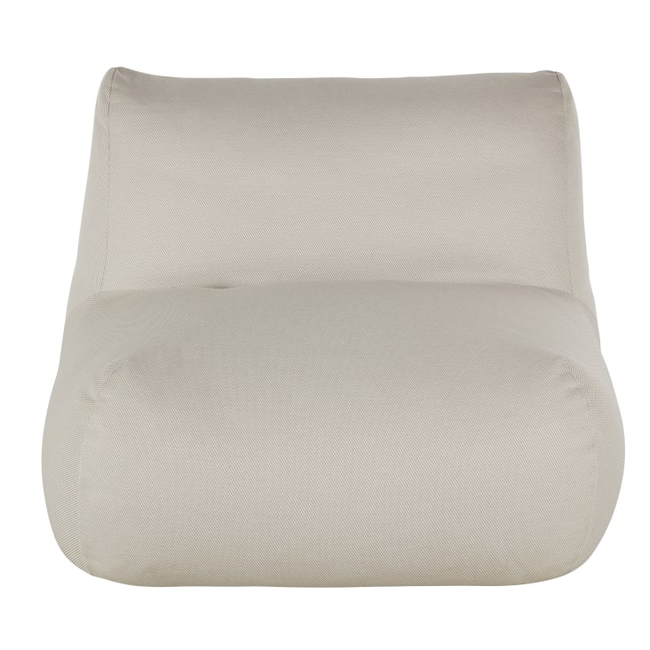 Outdoor-Pouf aus Polypropylen, grau Liscia | Maisons du Monde