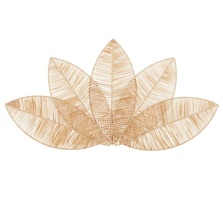 Panel decorativo con forma de hojas de rafia 145x75 Maklia | Maisons du ...