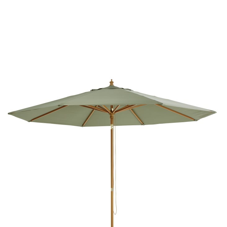 Parasol inclinable 3x3m en aluminium toile vert kaki Palma | Maisons du ...