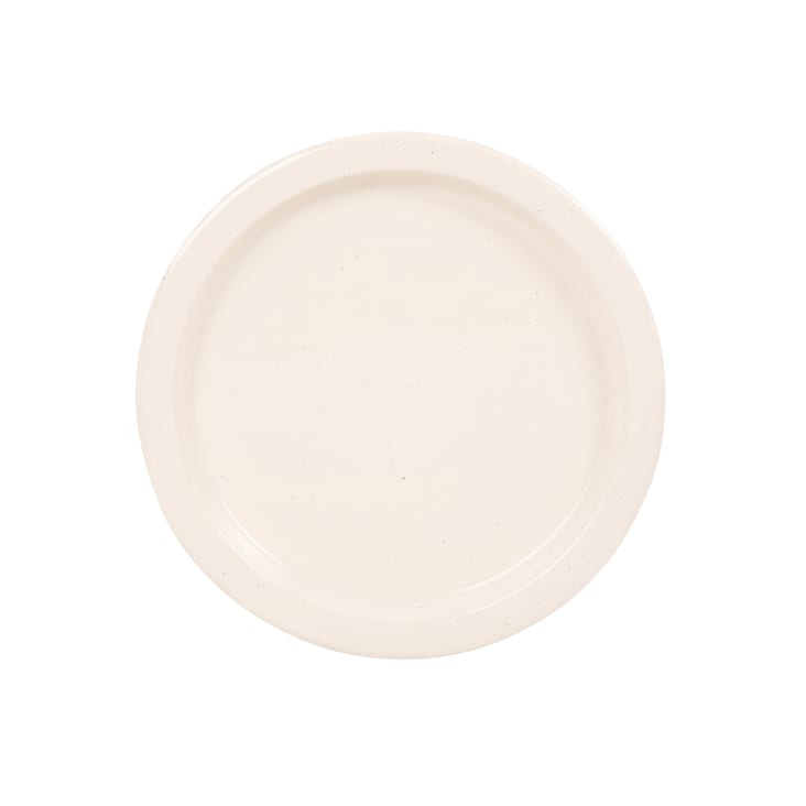 Piatto da dessert in gres bianco screziato Angus | Maisons du Monde