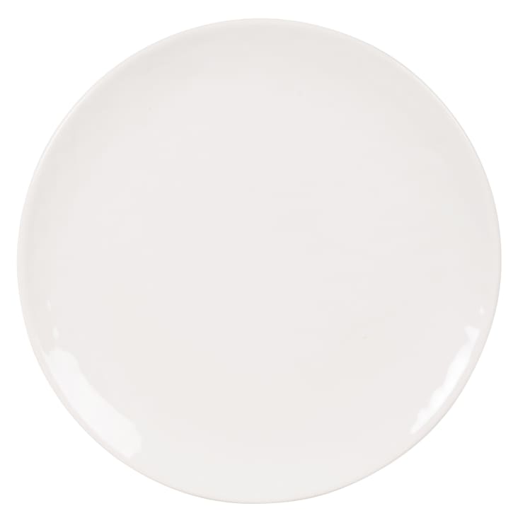 Plato modelado en loza color blanco roto Selma | Maisons du Monde