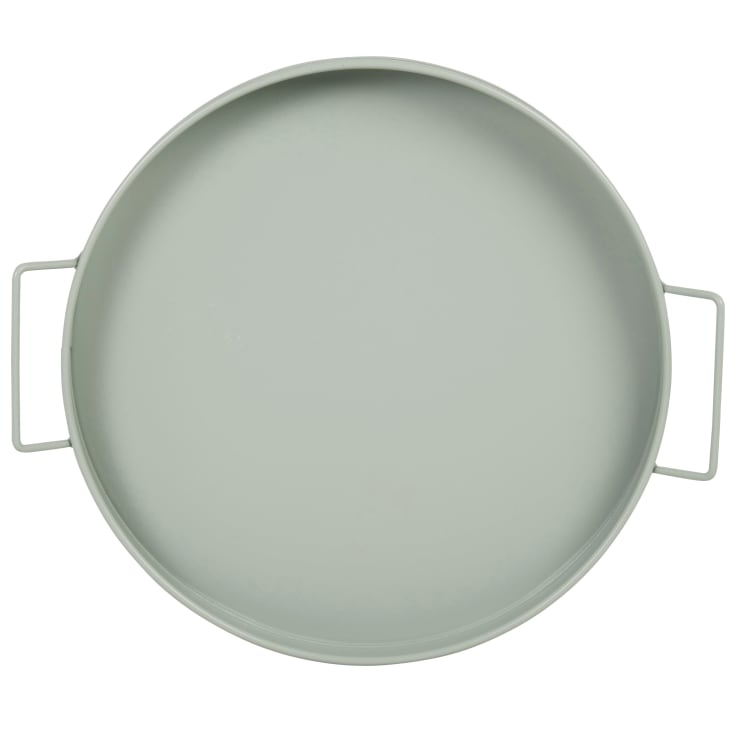 Rond dienblad van blauw metaal D35 SOLLIES | Maisons du Monde