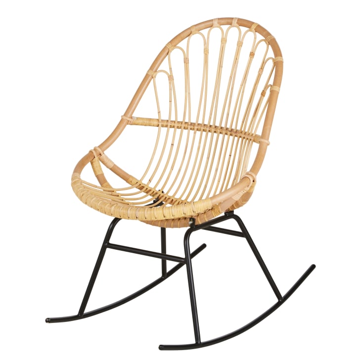 Schaukelstuhl Aus Rattan