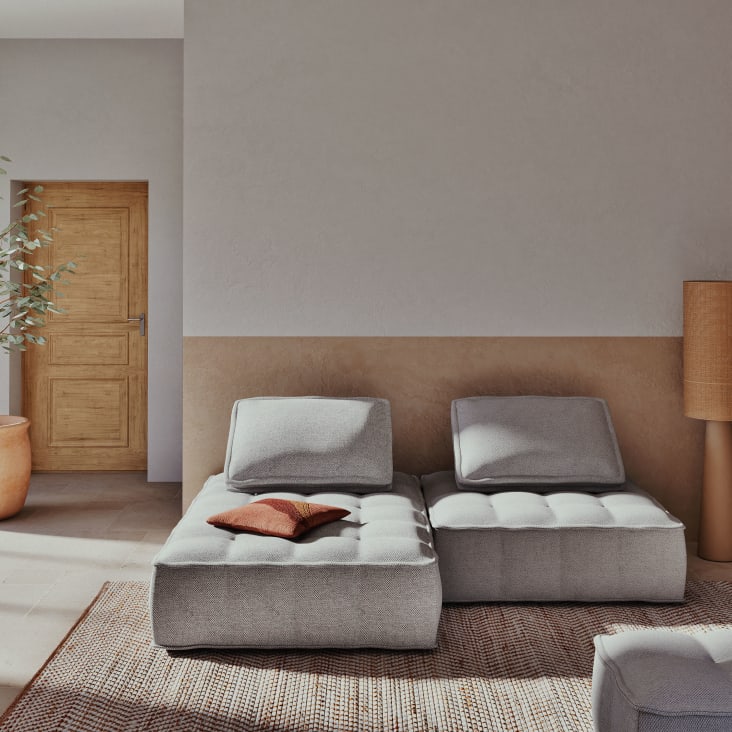 Sofá modular gris claro Neo Elementary | Maisons du Monde