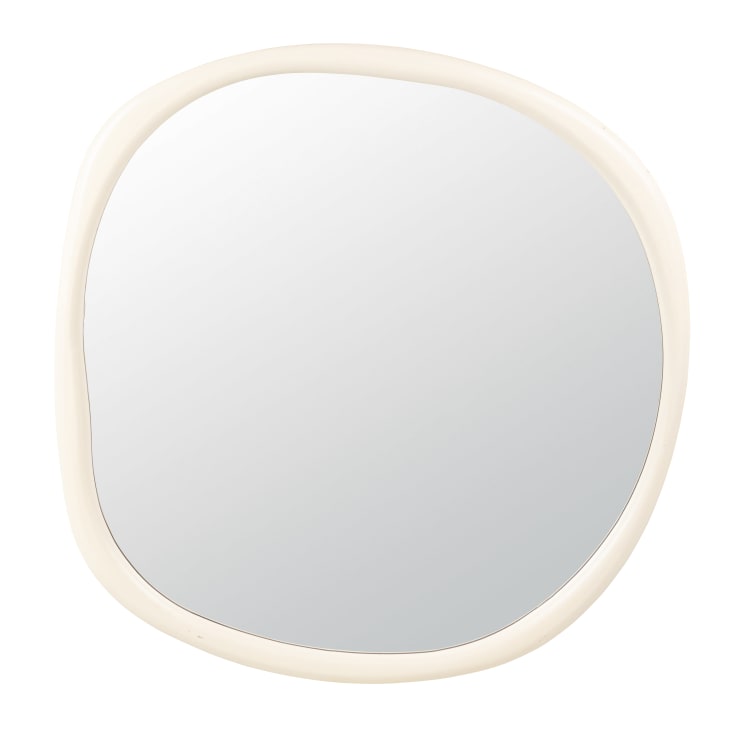 Specchio organico bianco 75x76 cm Agero | Maisons du Monde