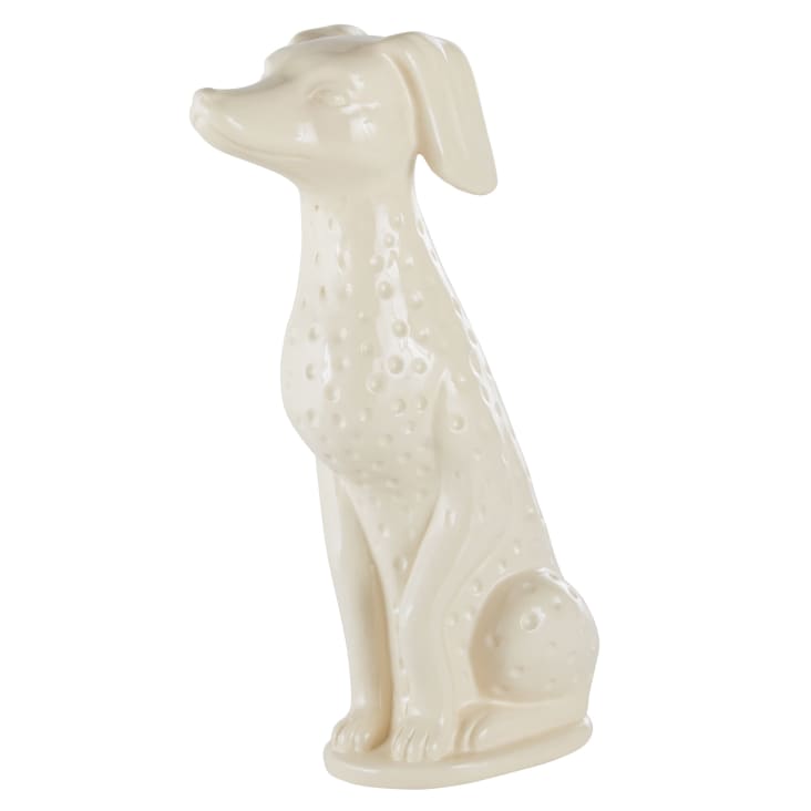 Standbeeld windhond in wit aardewerk H47 William | Maisons du Monde