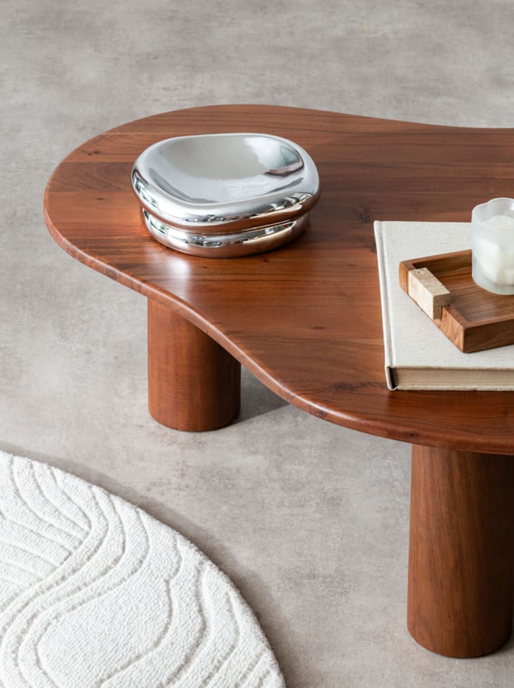 Taça decorativa em porcelana dourada ANATOLIE | Maisons du Monde