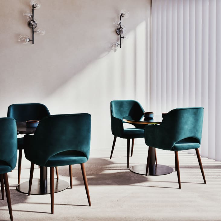 Taça em cerâmica azul e castanha OIA | Maisons du Monde