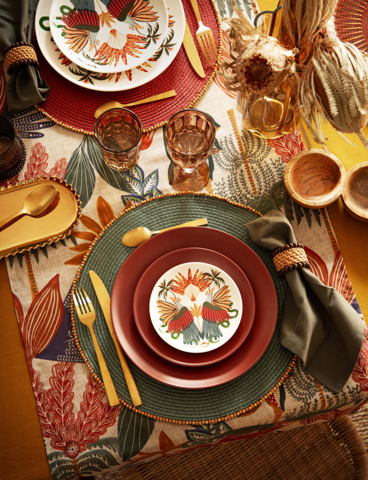 Taça em cerâmica dourado | Maisons du Monde