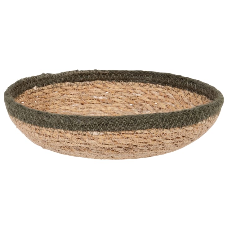 Taça pequena em junco-marítimo bege e verde LOUNA | Maisons du Monde