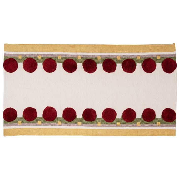 Tappeto in cotone riciclato con motivo grafico multicolore 60x150 cm Terence | Maisons du Monde