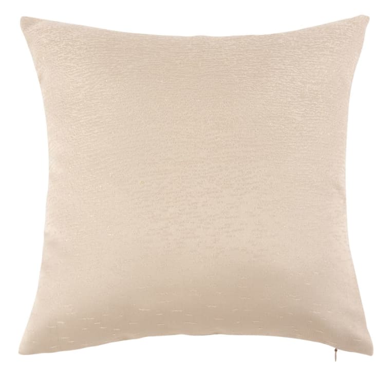 Taupe kussenhoes van gerecycleerd geweven polyester 40 x 40 cm ANYSE ...