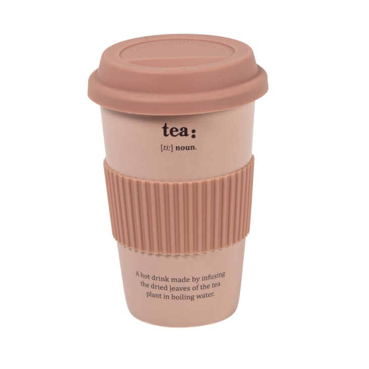 Taza para llevar de porcelana beige de 0,34L Barista | Maisons du Monde