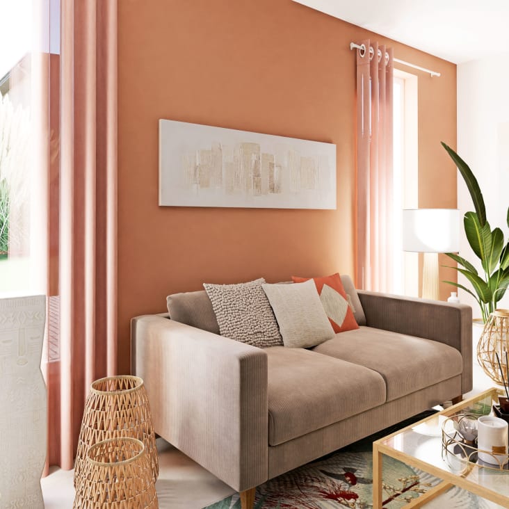 Toile peinte beige et marron 150x50 MINORQUE | Maisons du Monde