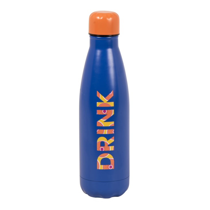 Trinkflasche aus Edelstahl, blau und orange 500ml Drink | Maisons du Monde